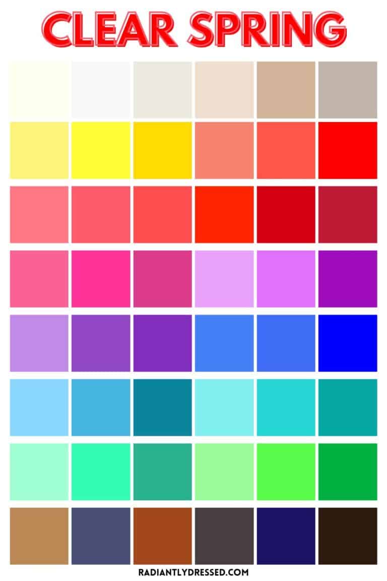 Bright/Clear Spring: Color Palette, Capsule Wardrobe, and Ultimate ...