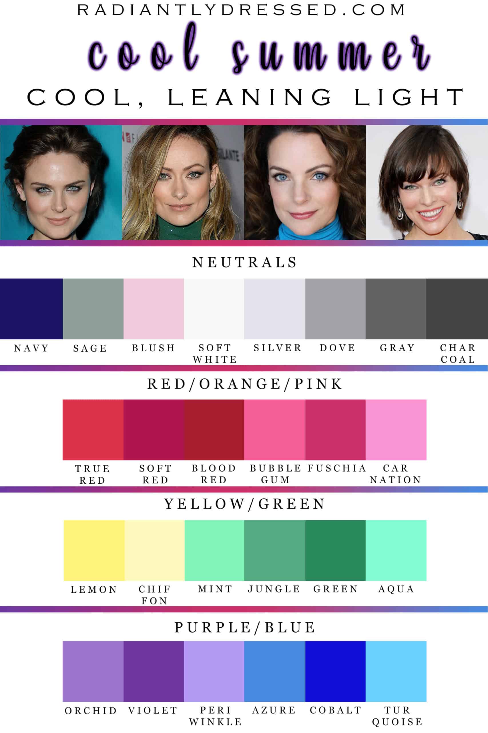 50 Best Ideas For Coloring Cool Summer Color Palette