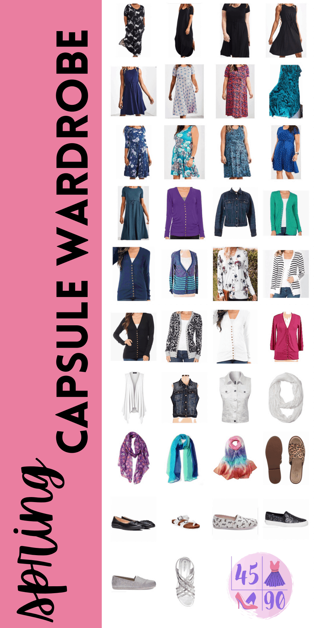 Spring Capsule Wardrobe: 45 Pieces for 90 Days at Radiantly Dressed