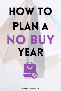 How to Plan and Implement a No-Buy Year