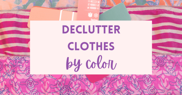 How to Declutter Your Clothes Using Color