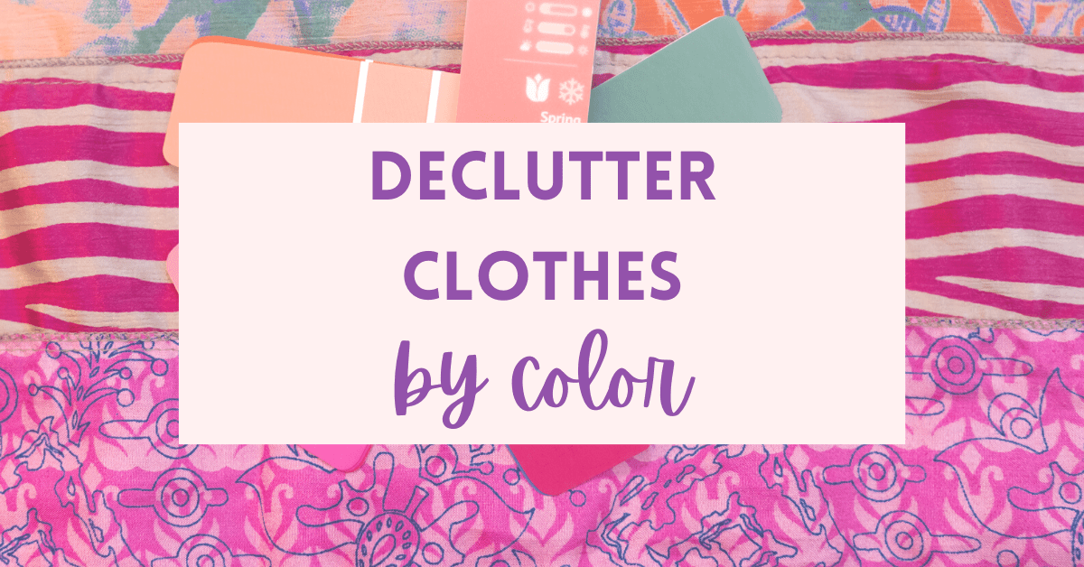 How to Declutter Your Clothes Using Color