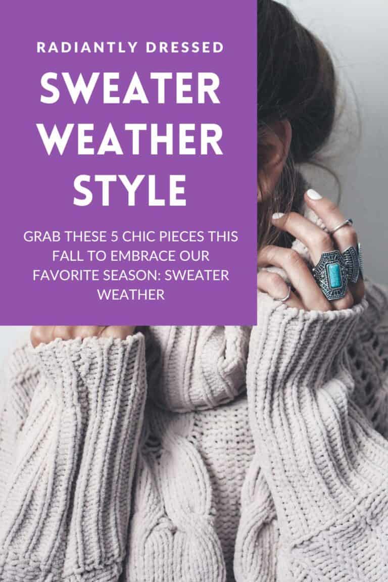 Sweater Weather: 5 Chic Pieces to Invest in This Fall