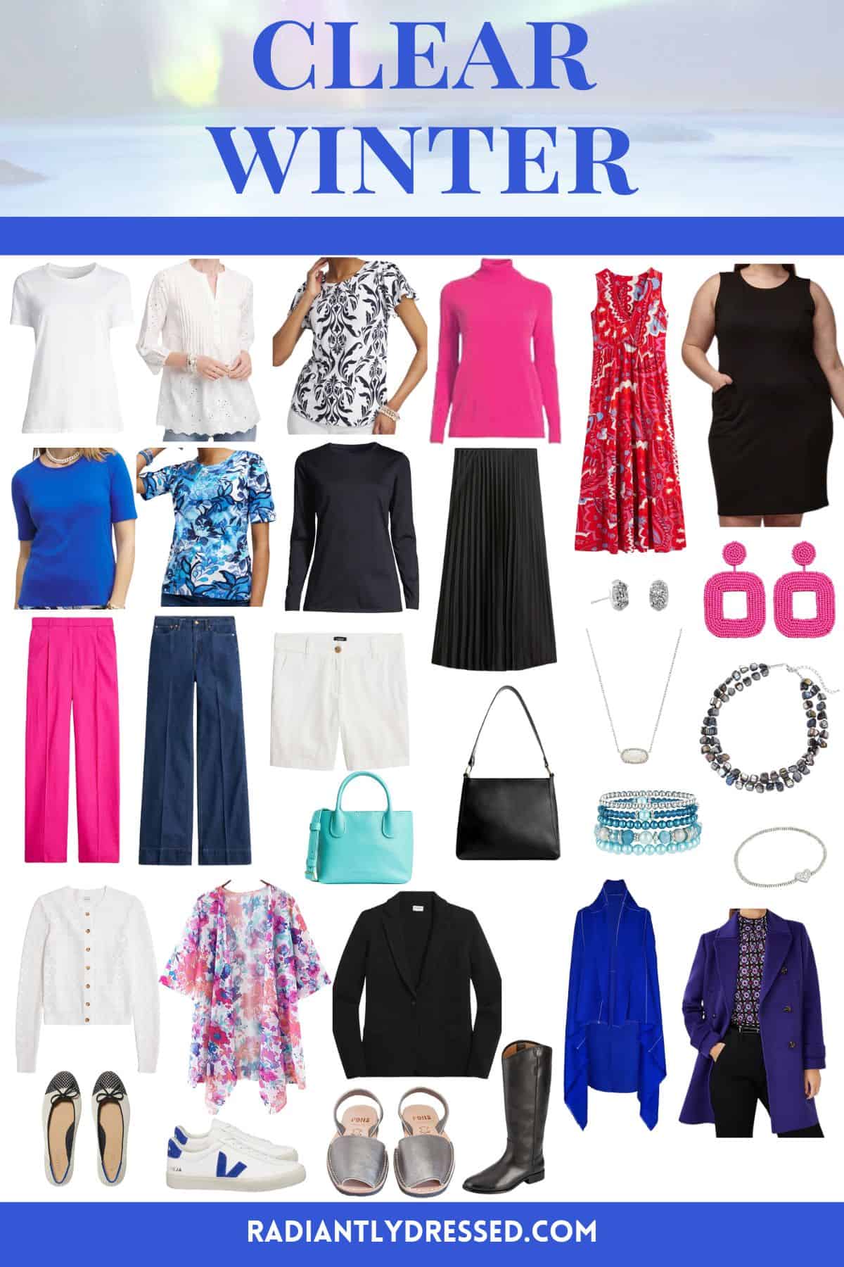 Bright/Clear Winter: Color Palette, Capsule Wardrobe, and Ultimate ...