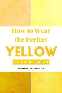 Yellow for Every Color Season – Find Your Perfect Shade of Yellow ...