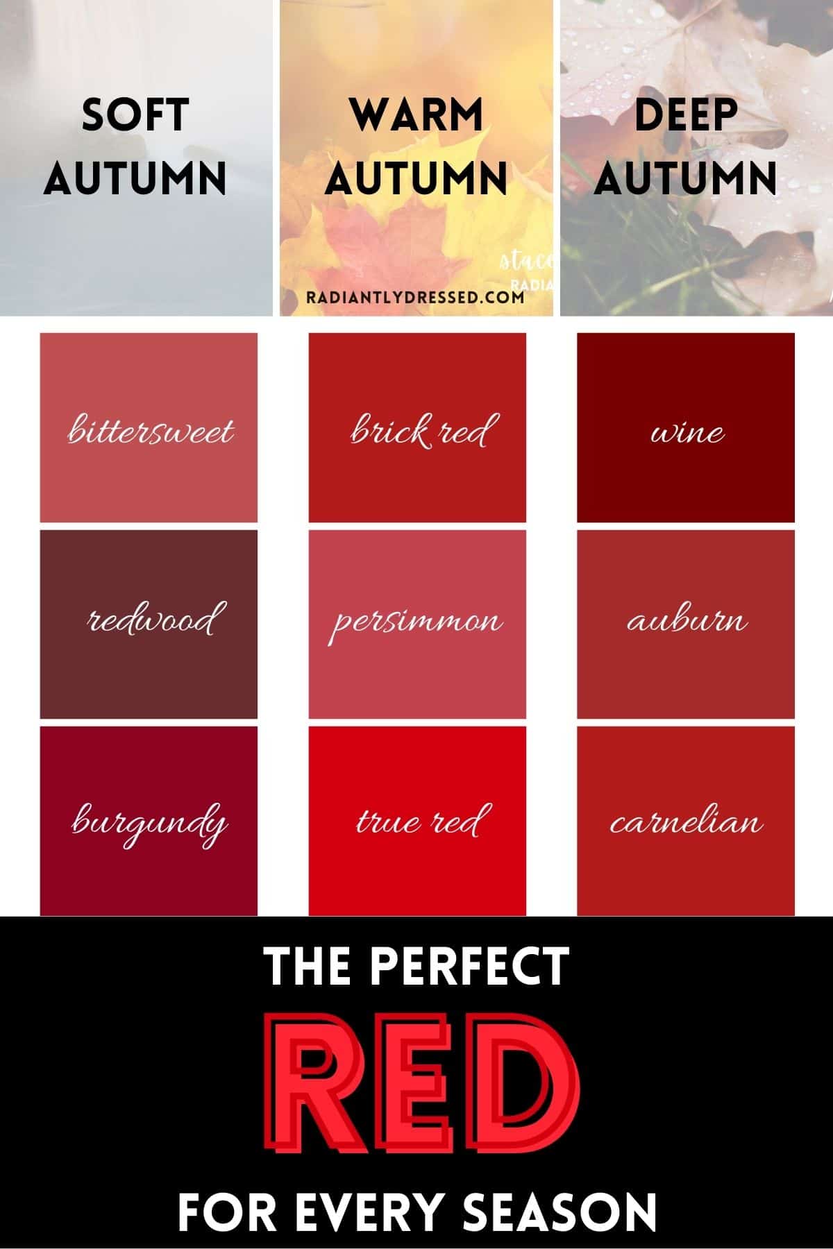 Red for Every Color Season – Find Your Perfect Shade of Red - Radiantly ...