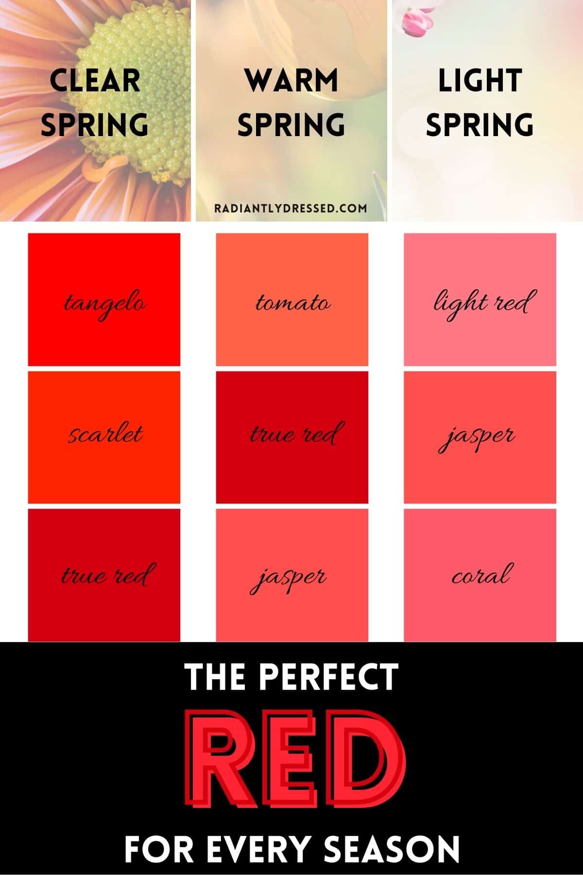 Red for Every Color Season – Find Your Perfect Shade of Red - Radiantly ...