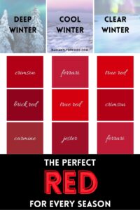 Red for Every Color Season – Find Your Perfect Shade of Red - Radiantly ...