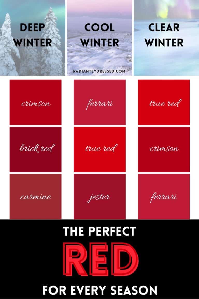 Red for Every Color Season – Find Your Perfect Shade of Red - Radiantly ...