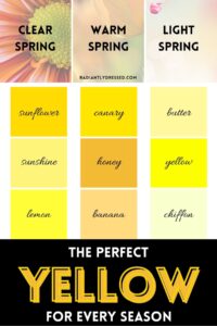 Yellow for Every Color Season – Find Your Perfect Shade of Yellow ...