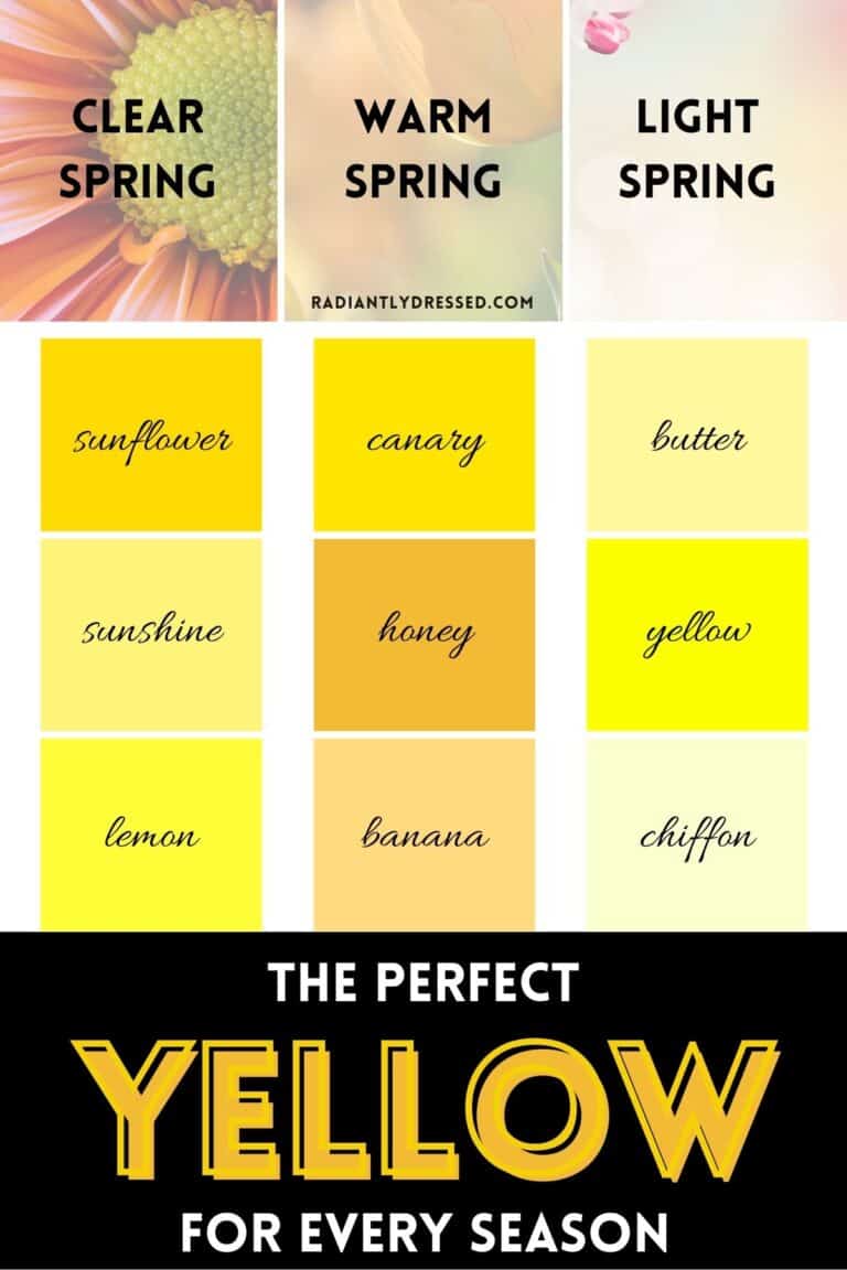 Yellow for Every Color Season – Find Your Perfect Shade of Yellow ...