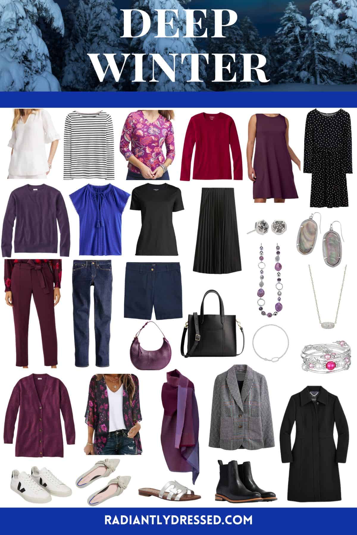 Deep Winter: Color Palette, Capsule Wardrobe, and Ultimate Guide at ...