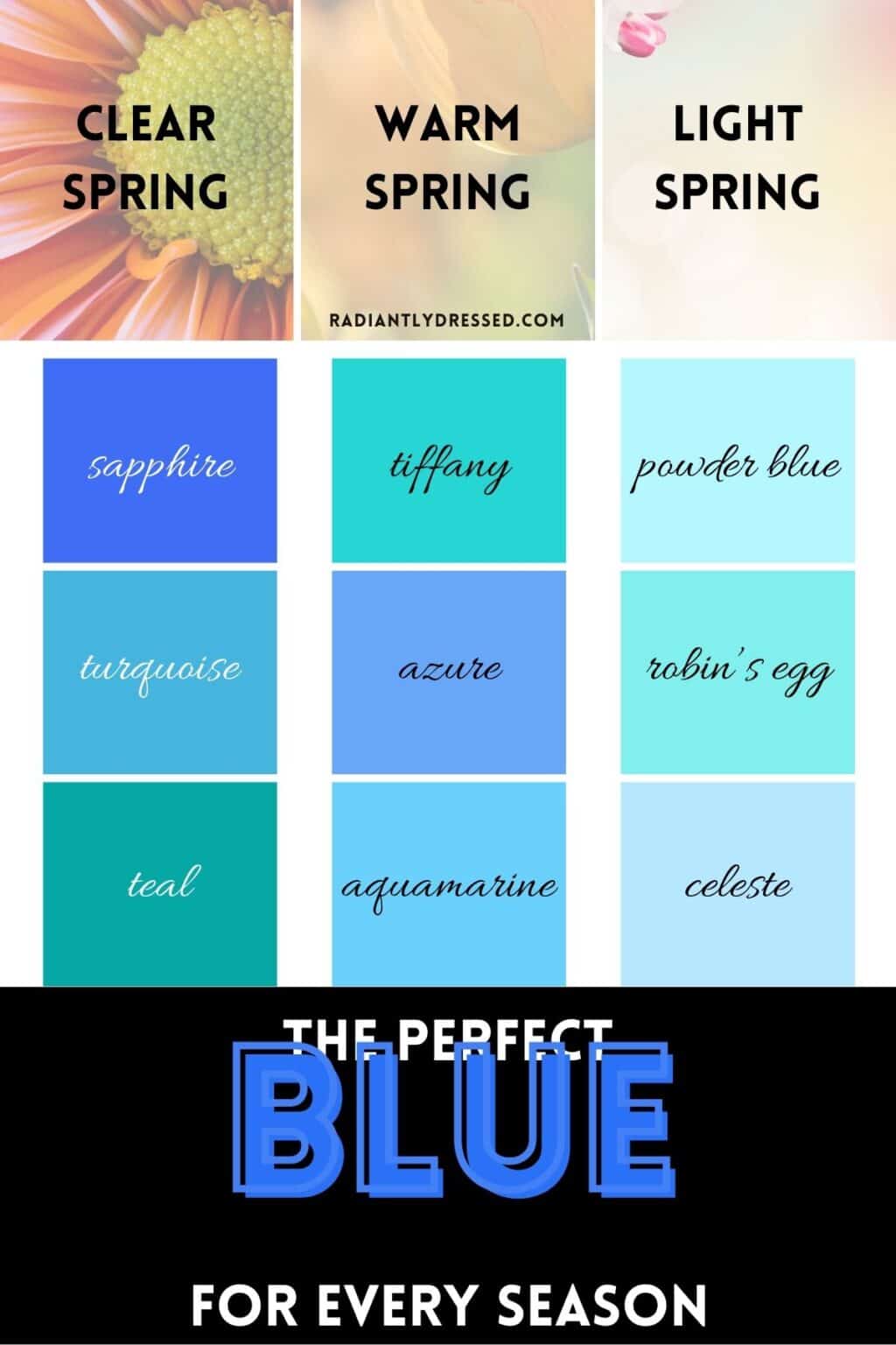 Blue for Every Color Season – Find Your Perfect Blue Hue - Radiantly ...
