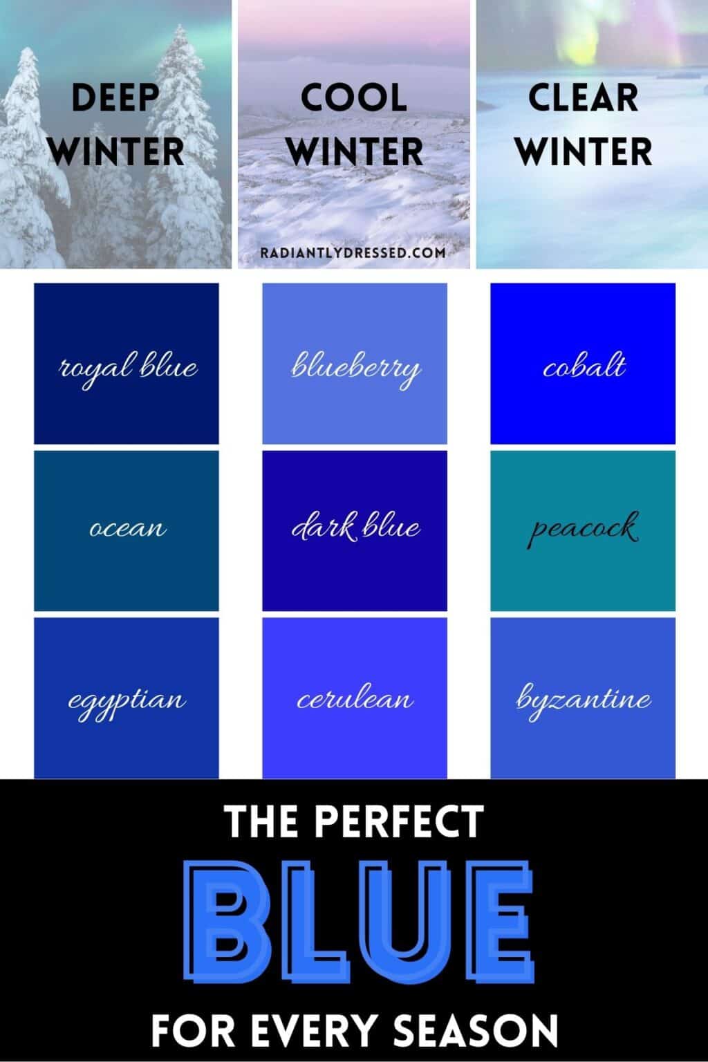 Blue for Every Color Season – Find Your Perfect Blue Hue - Radiantly ...
