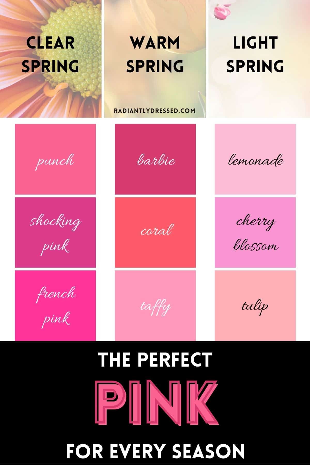 Pink for Every Color Season – Find Your Perfect Pink Hue - Radiantly ...