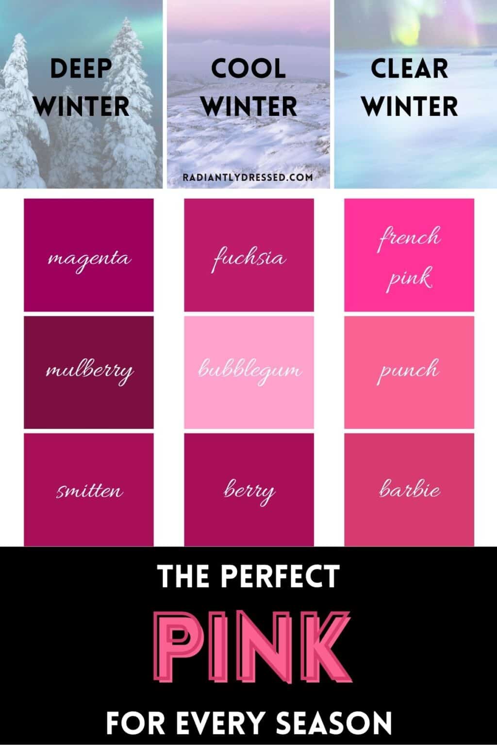 Pink for Every Color Season – Find Your Perfect Pink Hue - Radiantly ...