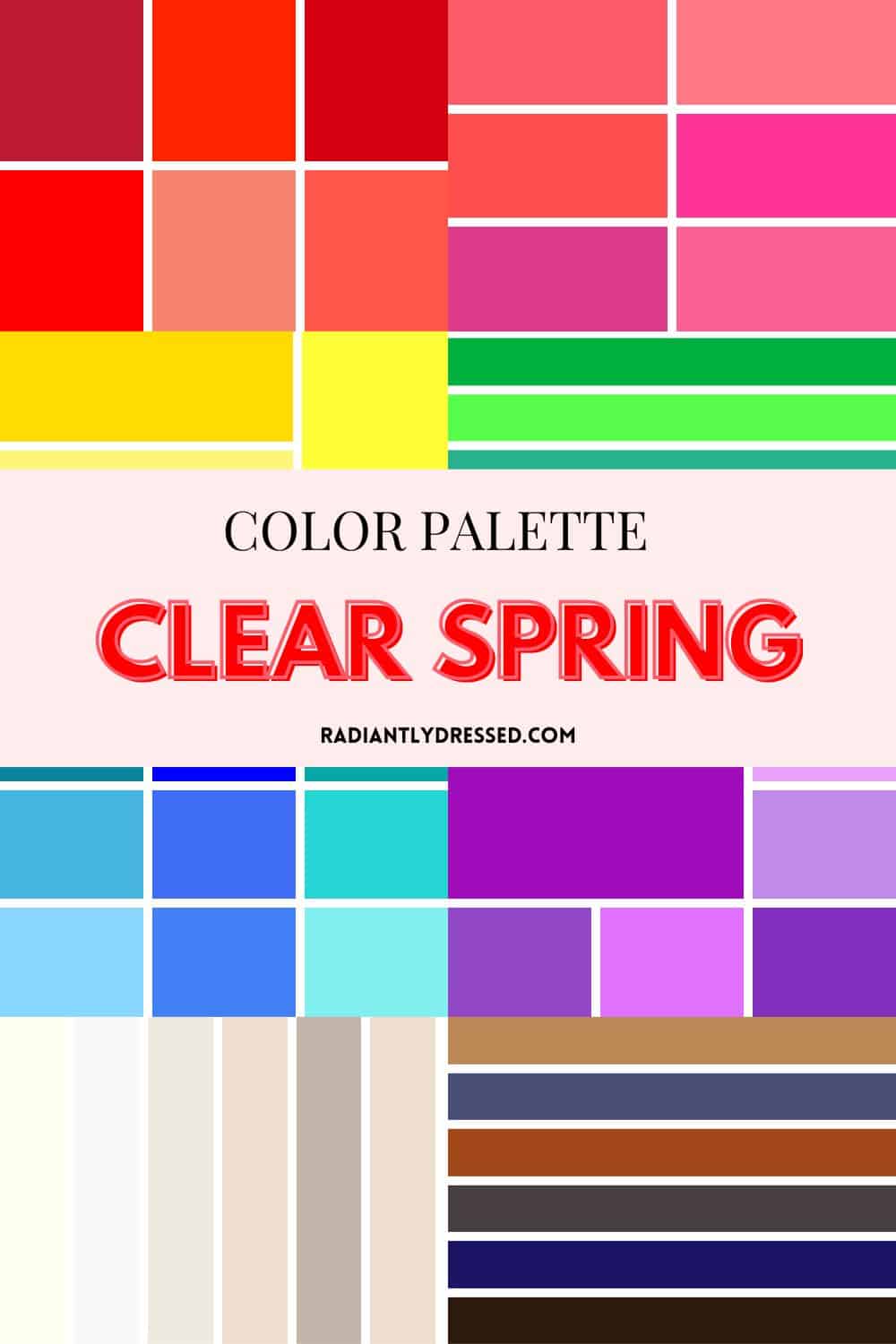 Clear/Bright Spring: Color Palette and Wardrobe Guide for 2025 at ...