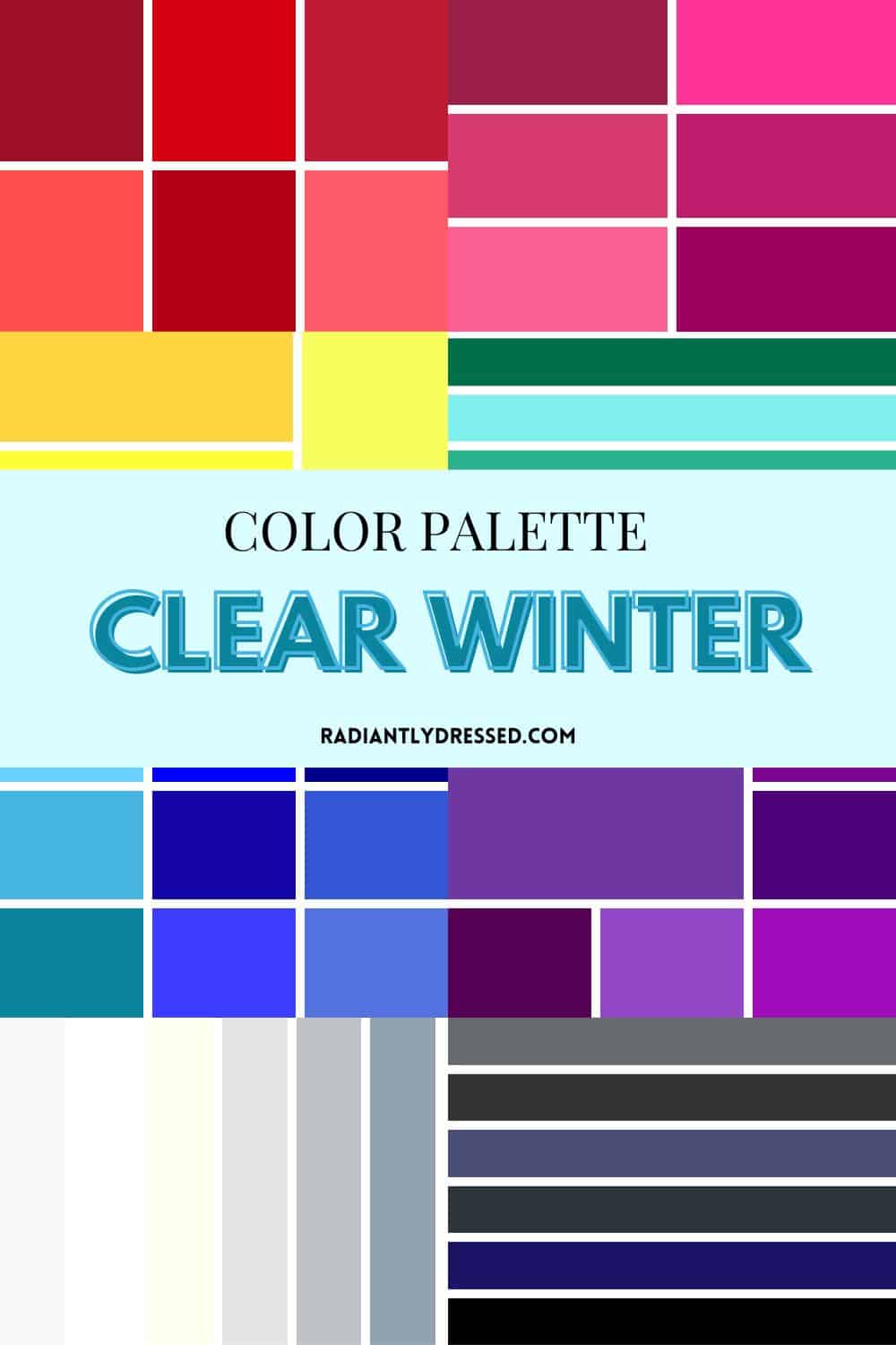 Clear/Bright Winter: Color Palette and Wardrobe Guide for 2025 at ...