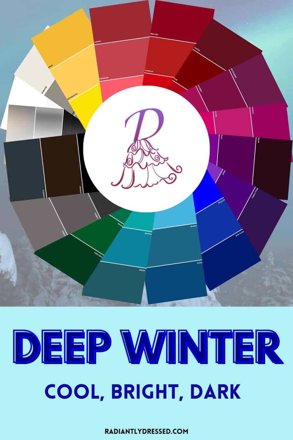 Deep Winter: Color Palette and Wardrobe Guide for 2025 at Radiantly Dressed