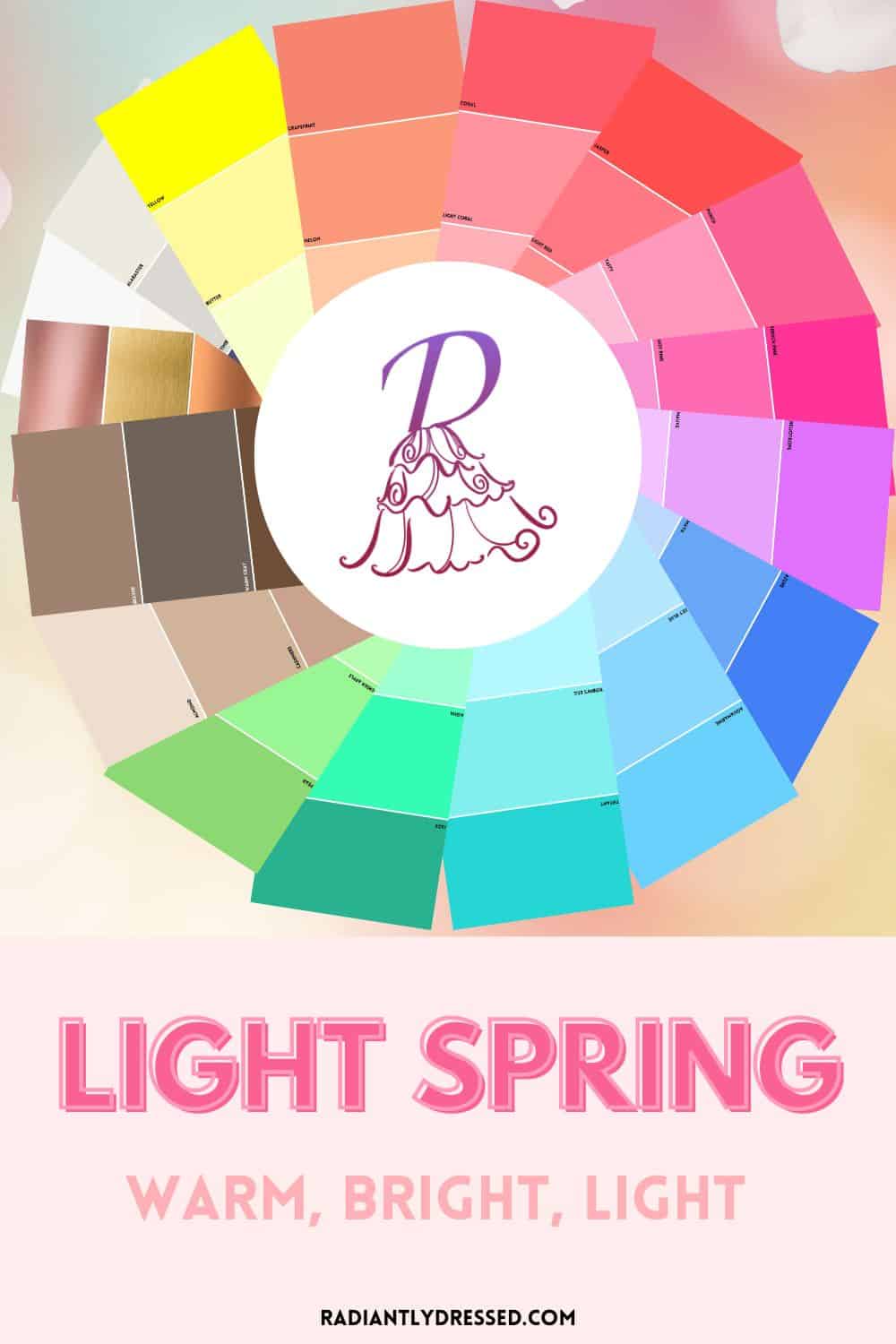 Light Spring: Color Palette and Wardrobe Guide for 2025 at Radiantly ...